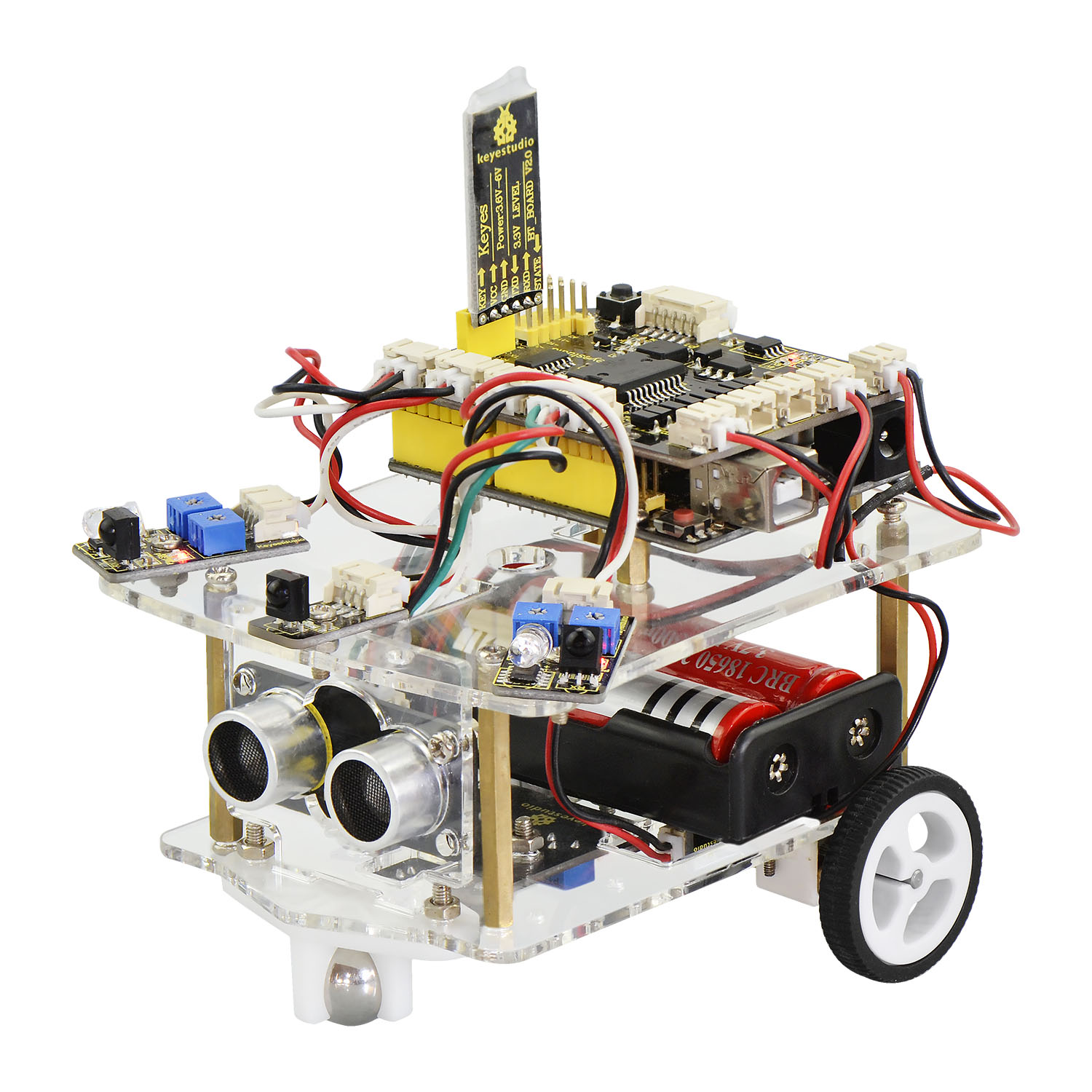 KS0313 keyestudio Desktop Mini Bluetooth Smart Car V2.0 Kit – Keyestudio